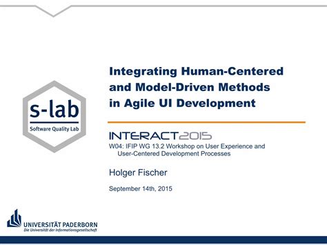 Pdf Integrating Human Centered And Model Driven Methods In