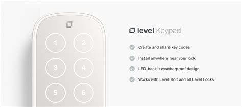 Level Teases A New Keypad That Works With Its Smart Lock Lineup The Verge
