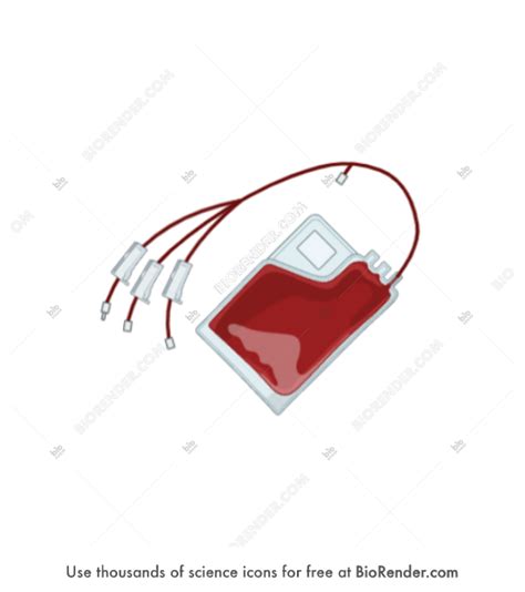 Free Cryostore Freezing Bag With Tubes And Roller Clamp Icons Symbols And Images Biorender