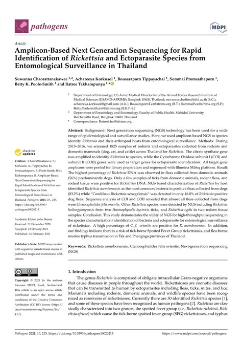 Amplicon Based Next Generation Sequencing For Rapid Identification Docslib