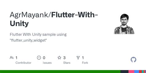 Github Agrmayankflutter With Unity Flutter With Unity Sample Using