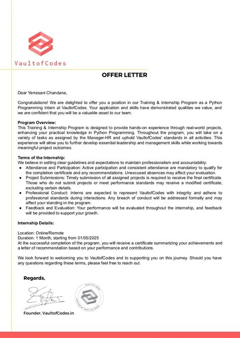 Internshipopportunity Pythonprogramming Vaultofcods Learningbydoing