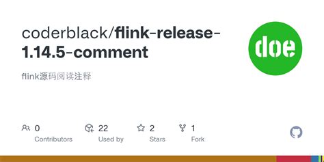 Flink Release 1 14 5 Comment README Md At Master Coderblack Flink