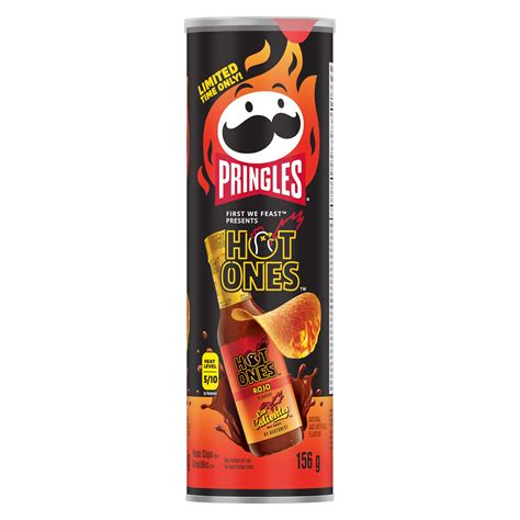Pringles® Hot Ones Los Calientes Rojo Flavour Potato Chips Smartlabel™