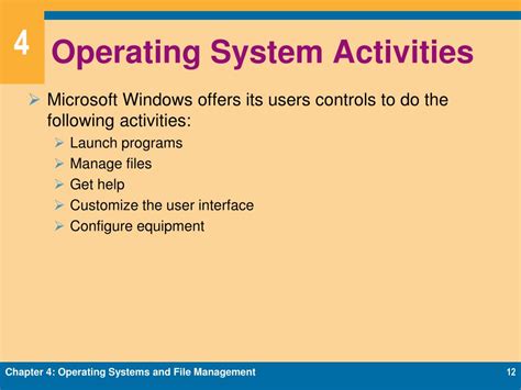 Ppt Chapter 4 Operating Systems And File Management Powerpoint