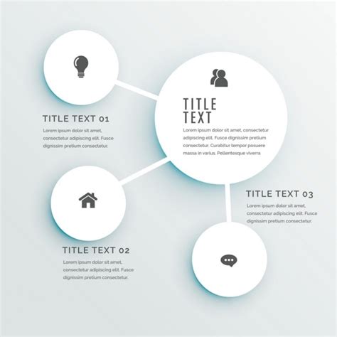 원형 모양의 흰색 인포 그래픽 무료 벡터