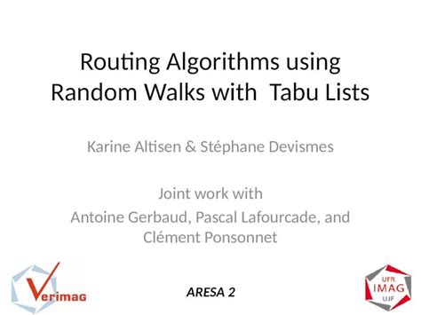 Pptx Routing Algorithms Using Random Walks With Tabu Lists Dokumentips