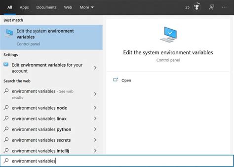 Edit Environment Variables For Your Account