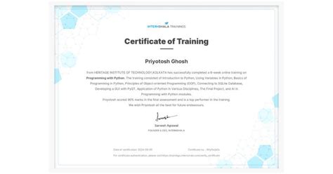 priyotosh ghosh on linkedin successfully completed the programming