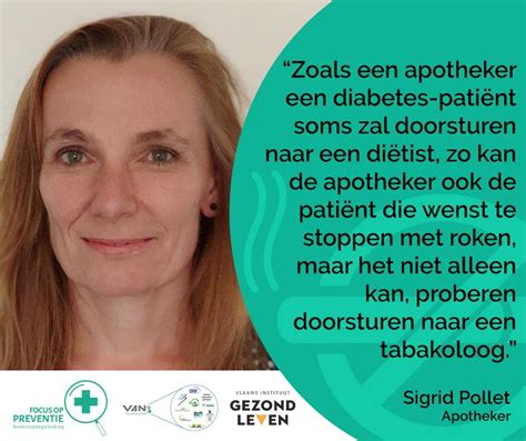 Getuigenis Apotheker Sigrid Pollet Leidt Zich Op Tot Tabakoloog