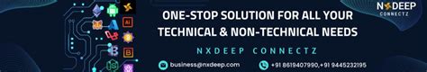 nxdeep connectz tech crm erp blockchain ar vr app and web