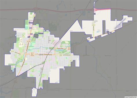 Map Of Galion City Thong Thai Real