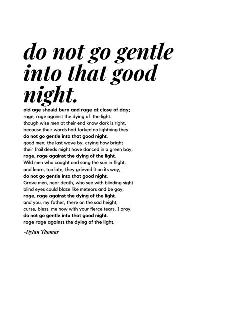 Do Not Go Gentle Into That Good Night Michael Caine