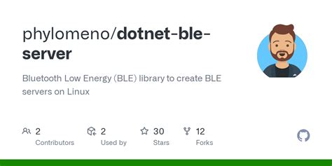 Github Phylomenodotnet Ble Server Bluetooth Low Energy Ble Library To Create Ble Servers