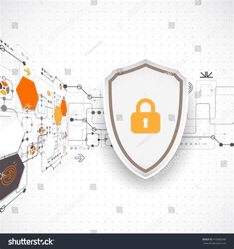 Protection Background Technology Security Encode Decrypt Stock Vector Royalty Free 410380348