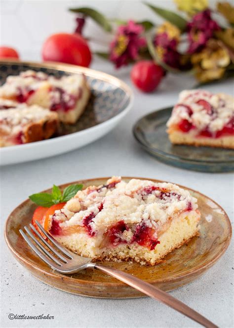 Easy German Plum Cake Recipe Little Sweet Baker