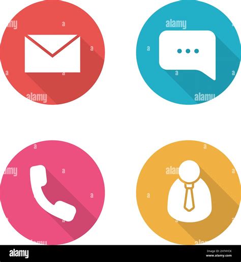 Tech Support Flat Design Icons Set Stock Vector Image Art Alamy