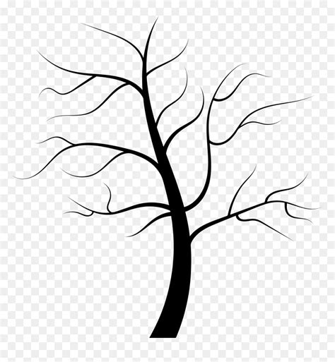 Tree Leaves Clipart Black And White Svg Transparent Clipart Black And White Tree With Roots