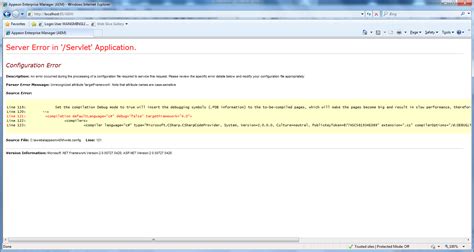 Server Error In Servlet Application PowerServer Troubleshooting