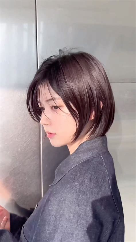 차홍공식계정 바로가기 Chahongofficial ⠀ ⠀ 깔끔한 라인의 숏단발 베베컷 이지펌 ⠀ 깔끔한 네이프 라인으로 시간이 지나도 지저분하지 않고 예쁜 라인을