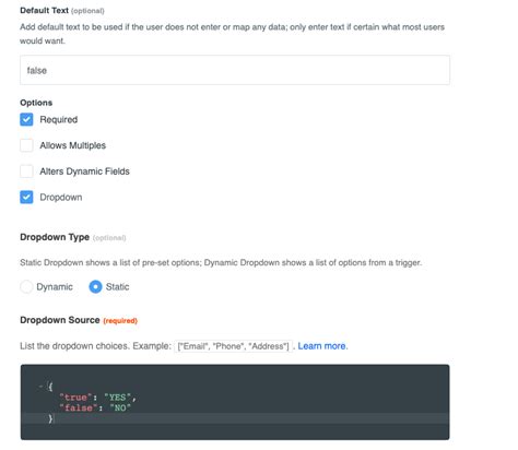 Default Values For The Dropdown Zapier Community