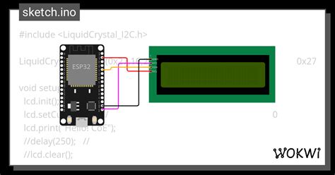แสดงผลบนจอ 188 Wokwi Esp32 Stm32 Arduino Simulator
