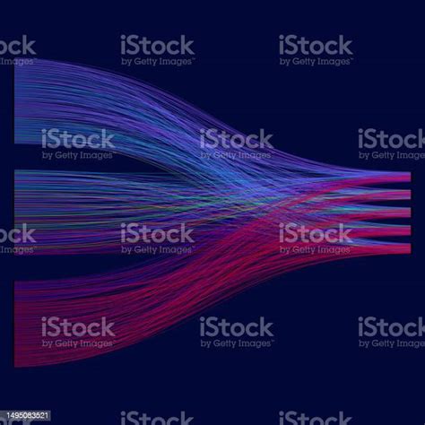 컬러 빅 데이터가 3 차선에서 5 차선으로 전환되었습니다 데이터에 대한 스톡 벡터 아트 및 기타 이미지 데이터 흐름 오솔길 Istock