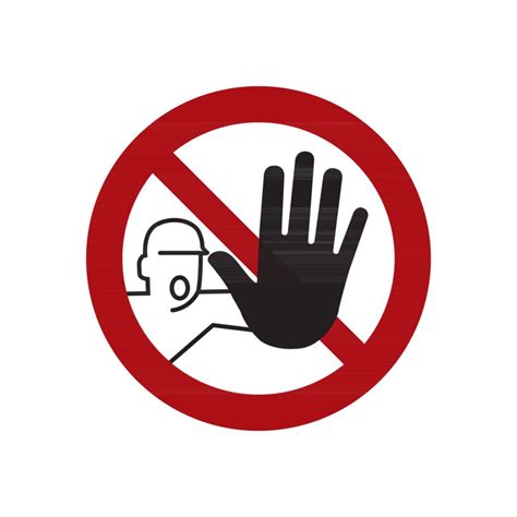 Prohibition Sign No Unauthorised Access 01200 Sfs