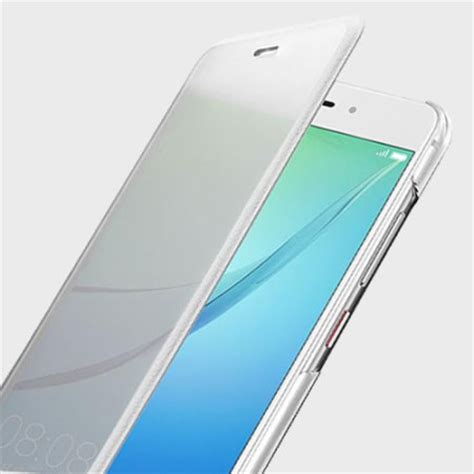 Official Huawei Nova Leather Style Flip Case White