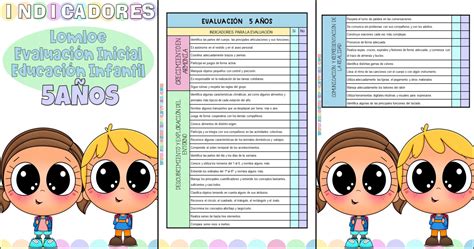Rúbricas Para Criterios De Evaluación En Educación Infantil 2025 Imagenes Educativas