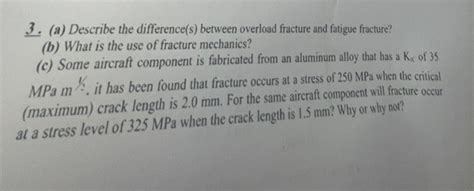 Solved 3 A Describe The Difference S Between Overload