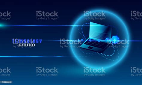 Laptop Analysis Processing Structure Isometric Vector Database Laptop