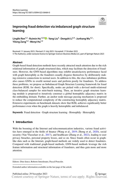 improving fraud detection via imbalanced graph structure learning