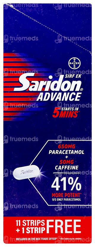 Saridon 250 50 150 Mg Tablet Order Saridon 250 50 150 Mg Tablet 15