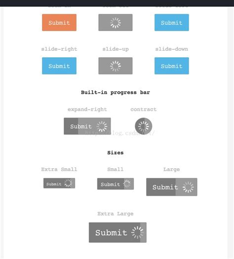 带loading指示器的js按钮动画特效ladda Button Csdn博客