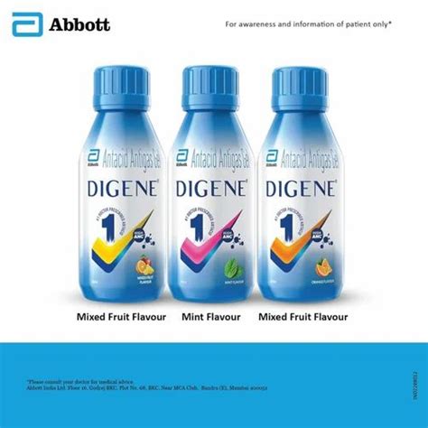 Antacid Antigas Gel Digene At Rs 13470bottle Acidity Syrup In