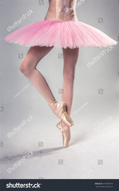 Ballerina S Legs In Pointes And Pink Tutu Stock Photo Shutterstock