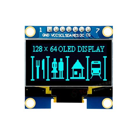 1 3 Inch 128 64 Oled Module Blue Color Monochrome Lcd Display For Arduino Diy Kit Lcd 1 3 And