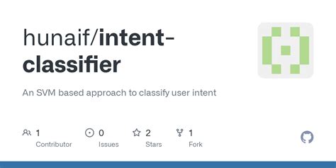 GitHub Hunaif Intent Classifier An SVM Based Approach To Classify User Intent