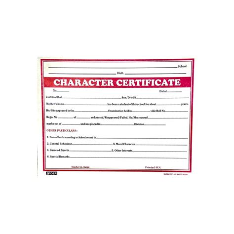 Printed Laminated Paper Character Certificate For Schools Worksheets Library