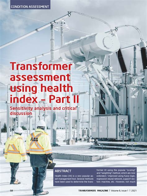 Transformer Health Index Sensitivity Analysis And Critical Discussion Part Ii Pdf