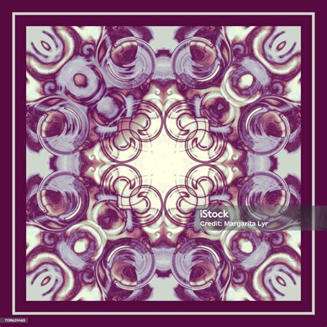 프레임 만화경 컬러 배경 보도 제비 꽃 베이지색 대칭 장식 커브와 소용돌이가 있는 판타지 패턴 숄 두건 디자인 곡선에 대한 스톡 벡터 아트 및 기타 이미지 Istock