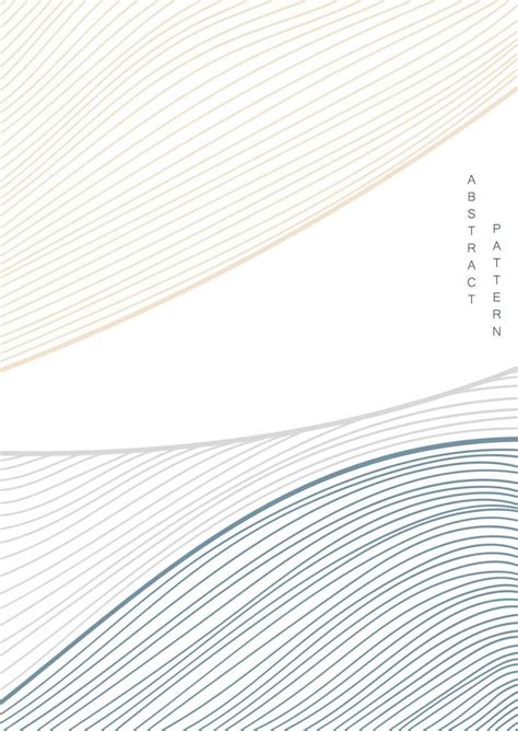 Abstract Art Background With Line Pattern Vector Curve Element With Geometric Decoration In