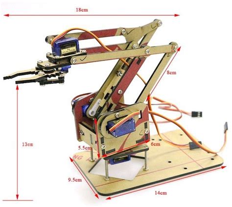 已裝程式及提供原始碼 全套裝 4自由度mearm機械手臂 Arduino Uno開發板搖桿板伺服馬達壓克力手臂散件 Yahoo拍賣