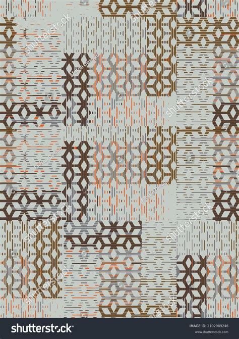 Tile Geometric Seamless Pattern Geometric Squares Stock Vector Royalty