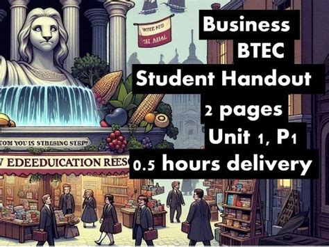 Btec Business Unit 1 Element P1 Guide To Structuring Your Answer Teaching Resources