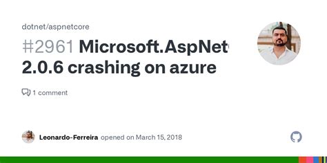 Microsoftaspnetcoreall 206 Crashing On Azure · Issue 2961 · Dotnet