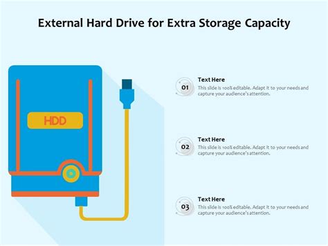 External Hard Drive For Extra Storage Capacity Ppt PowerPoint Presentation File Grid PDF