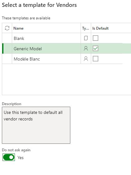 Usage Of Template For Designing A Vendor Creation Process D365tour