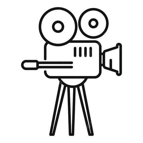 Movie Camera Clipart Black And White